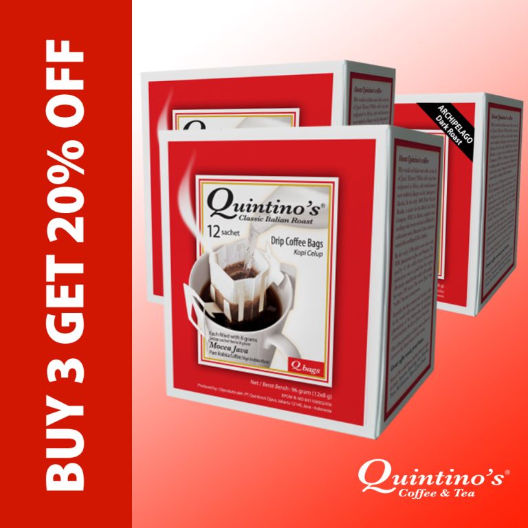 Quintino’s Cold Brew Pouch 5 Sachet Box filled with Sumatran Mellow ...